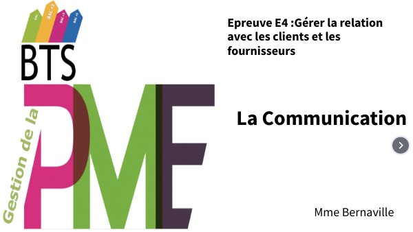 Epreuve E4 Communication | Genially