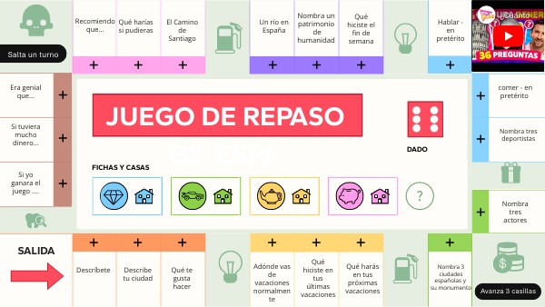 Juego de repaso español