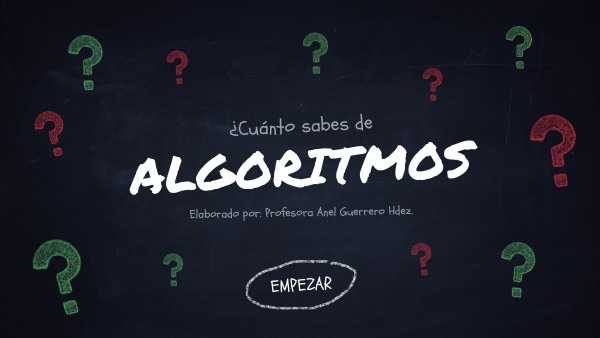 ALGORITMOS | Genially