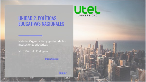 Organización Open Class 2 | Genially