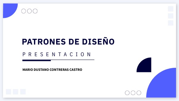 PATRONES DE DISEÑO