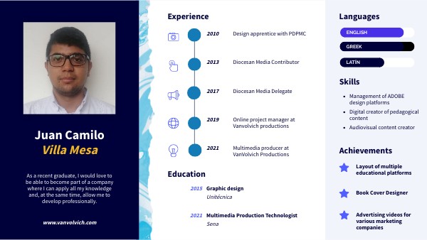 Getting started as a professional, resume | Genially