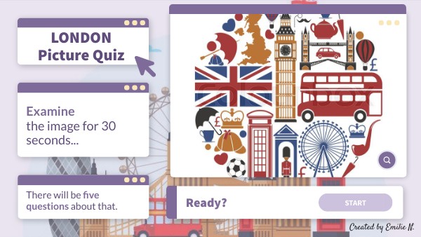 London PICTURE QUIZ | Genially