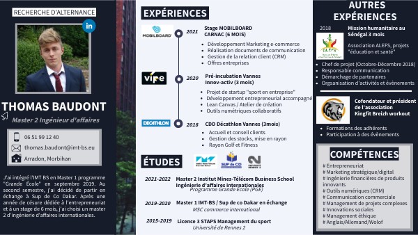 THOMAS BAUDONT CV Interactif | Genially