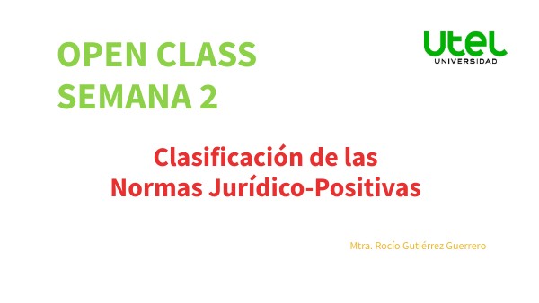 OPEN CLASS SEMANA 2 | Genially