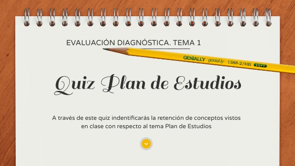 Quiz Plan de estudios