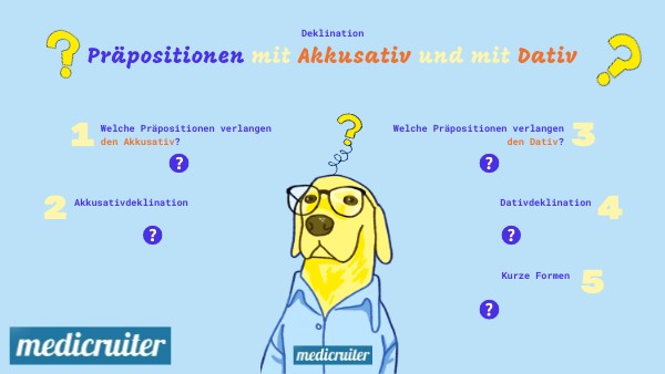 A1.2 2 - Präpositionen mit Akkusativ und Dativ ES | Genially