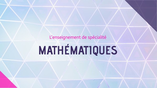 Presentation-Spe-Maths | Genially