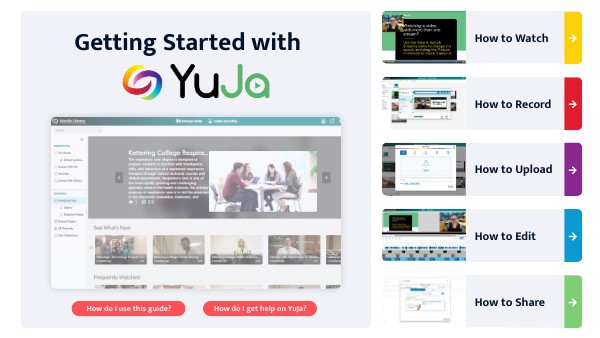 Student YuJa Guide | Genially