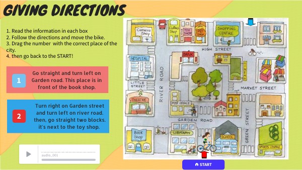 giving directions | Genially