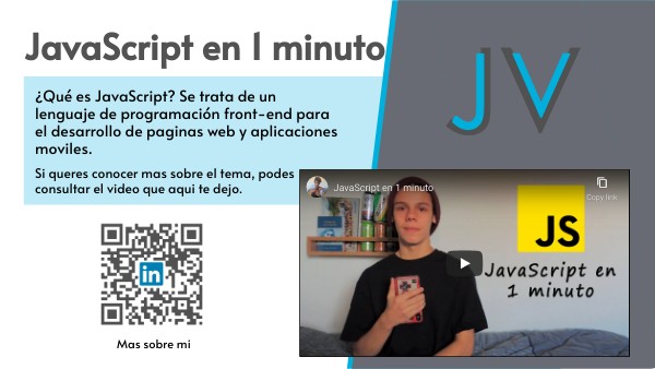 JavaScript en 1 minuto | Genially