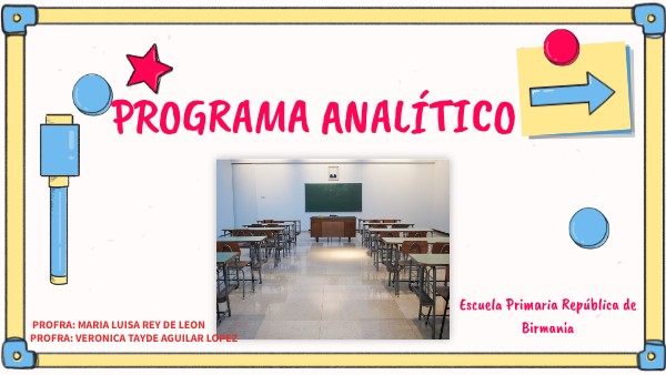 PROGRAMA ANALÍTICO | Genially