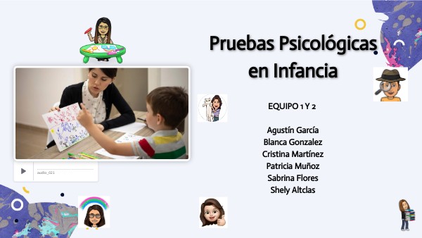 PRUEBAS PSICOLÓGICAS EN LA INFANCIA | Genially