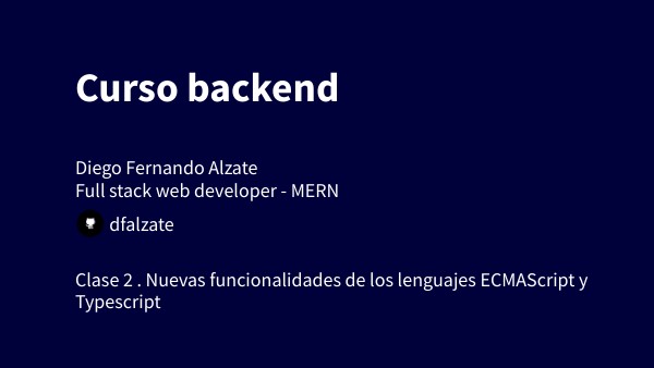 Curso backend | Genially