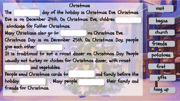 Christmas reading | Genially