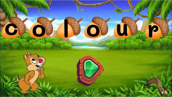 Colours (drag letters) | Genially