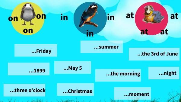 Prepositions of time | Genially