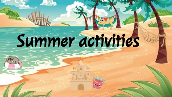 Summer activities | Genially