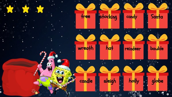 Christmas words_bingo | Genially