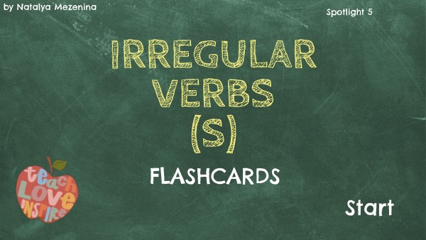 Irregular verbs flashcards (S) | Genially