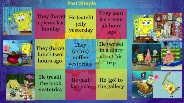 Past Simple pictures | Genially