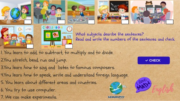 School subjects | Genially