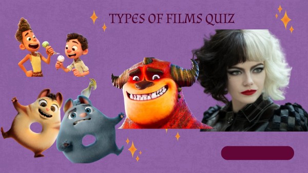 TYPES OF FILMS QUIZ | Genially