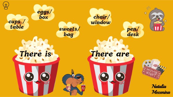 There is /There are (match and make sentences) | Genially