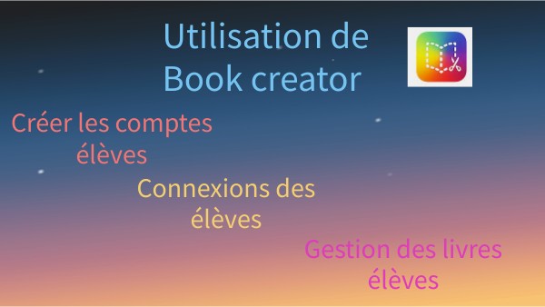 Genially utilisation de book creator