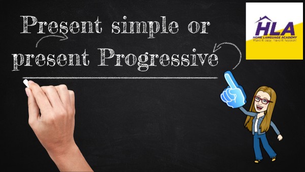 present simple present progressive Basic 4 review