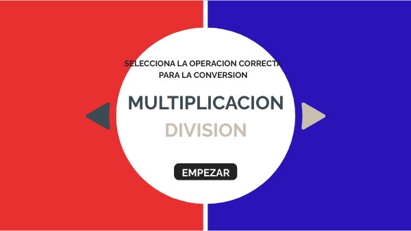OPERACIONES DE CONVERSIONES | Genially