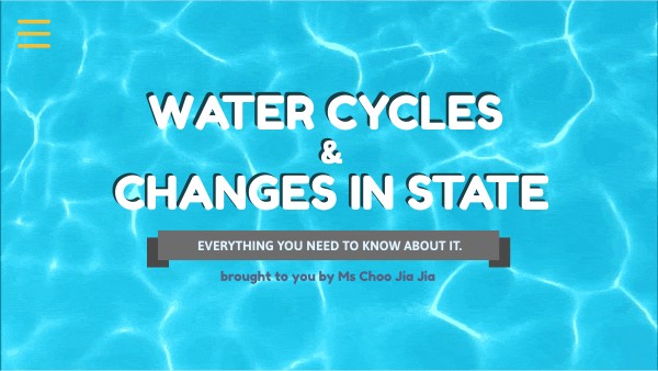 P5 Water Cycle and Changes of State | Genially
