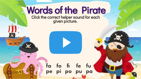 Words of the Pirate (Sounds Pp and Ff)