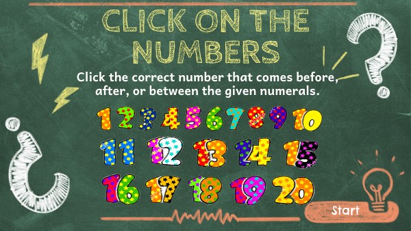 Click on the Numbers | Genially