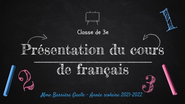 Genially de rentrée pour les 3e | Genially