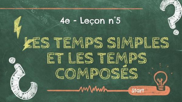 EDL5 de 4e Temps simples et composés | Genially