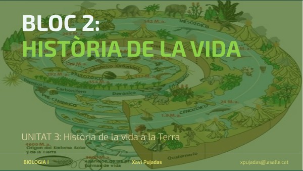 BIO I_UNITAT 3. Història de la vida a la Terra | Genially