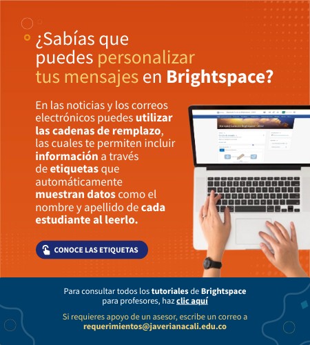 Mensajes en Brightspace