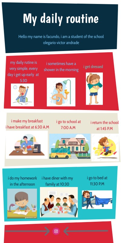 my daily routine | Genially