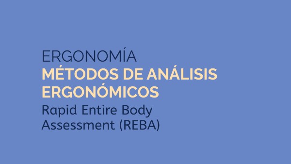ERGONOMIA METODO REBA