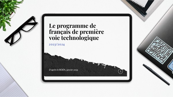 Le programme de première techno