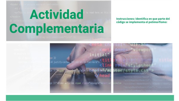 POO - Actividad complementaria UNIDAD 4 | Genially