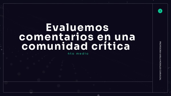 DISCURSO DEL COMENTARIO | Genially