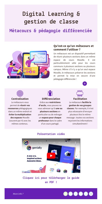 Métacours & pédagogie diff.