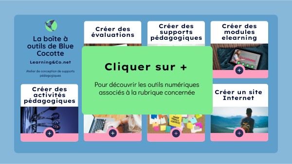 Boîte à outils du concepteur pédagogique | Genially