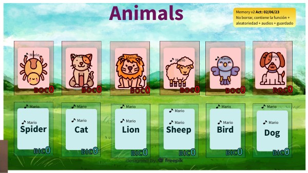 Mi prueba Memory | Genially
