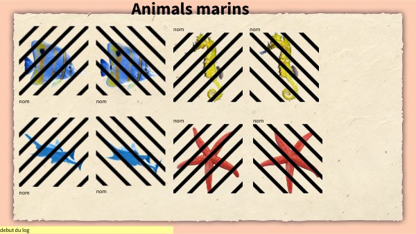 memory animals marins | Genially