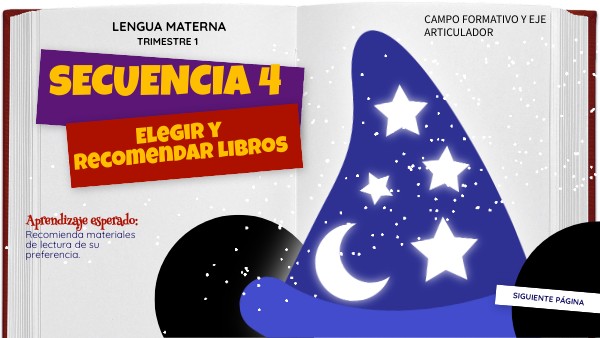 Secuencia 4 Elegir y recomiendo libros | Genially