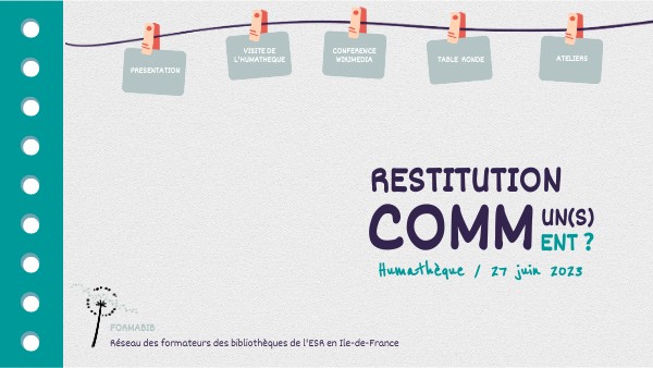 Restitution journée FormaBib 2023