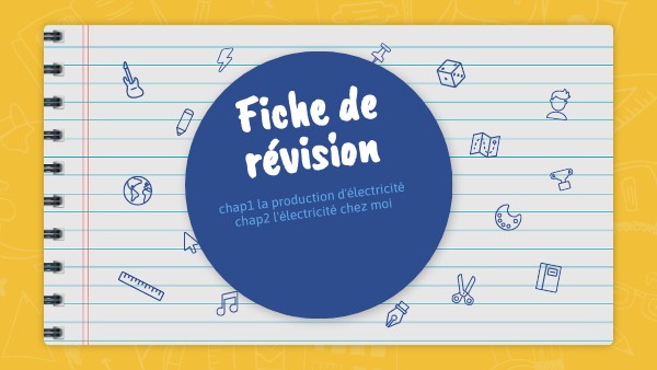 fiche de révision_3eme_electricité chap 1 et 2 | Genially